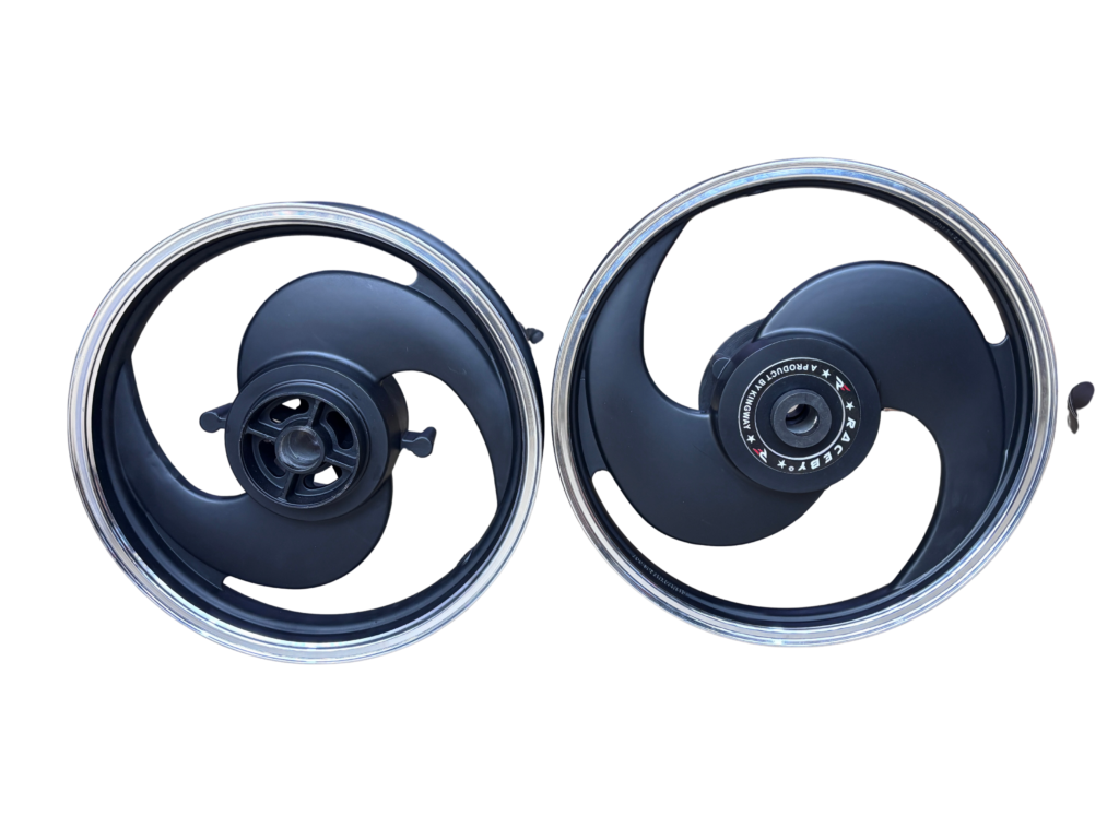BIG S BLACK ALLOY WHEELS FOR REBORN SINGLE DISC / BATTALION ...